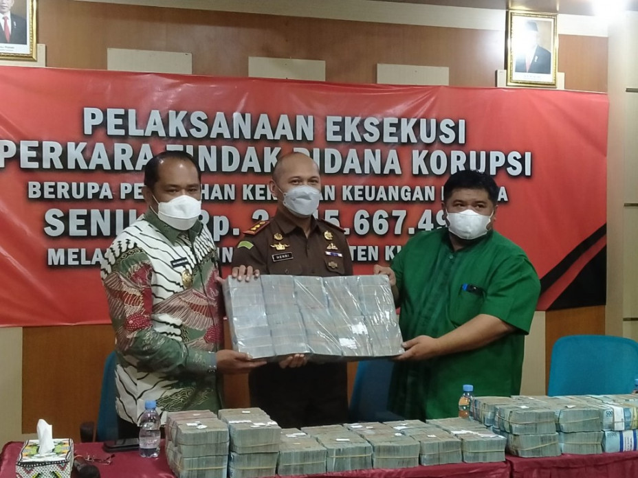 Kejari Kutim Selamatkan Uang Negara Rp2,54 Miliar