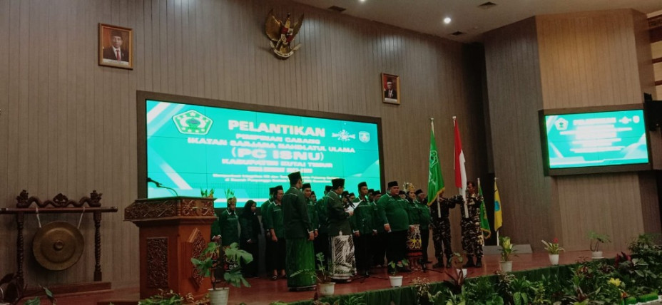 Teddy Febrian Resmi Dilantik Jadi Ketua PC ISNU Kutim