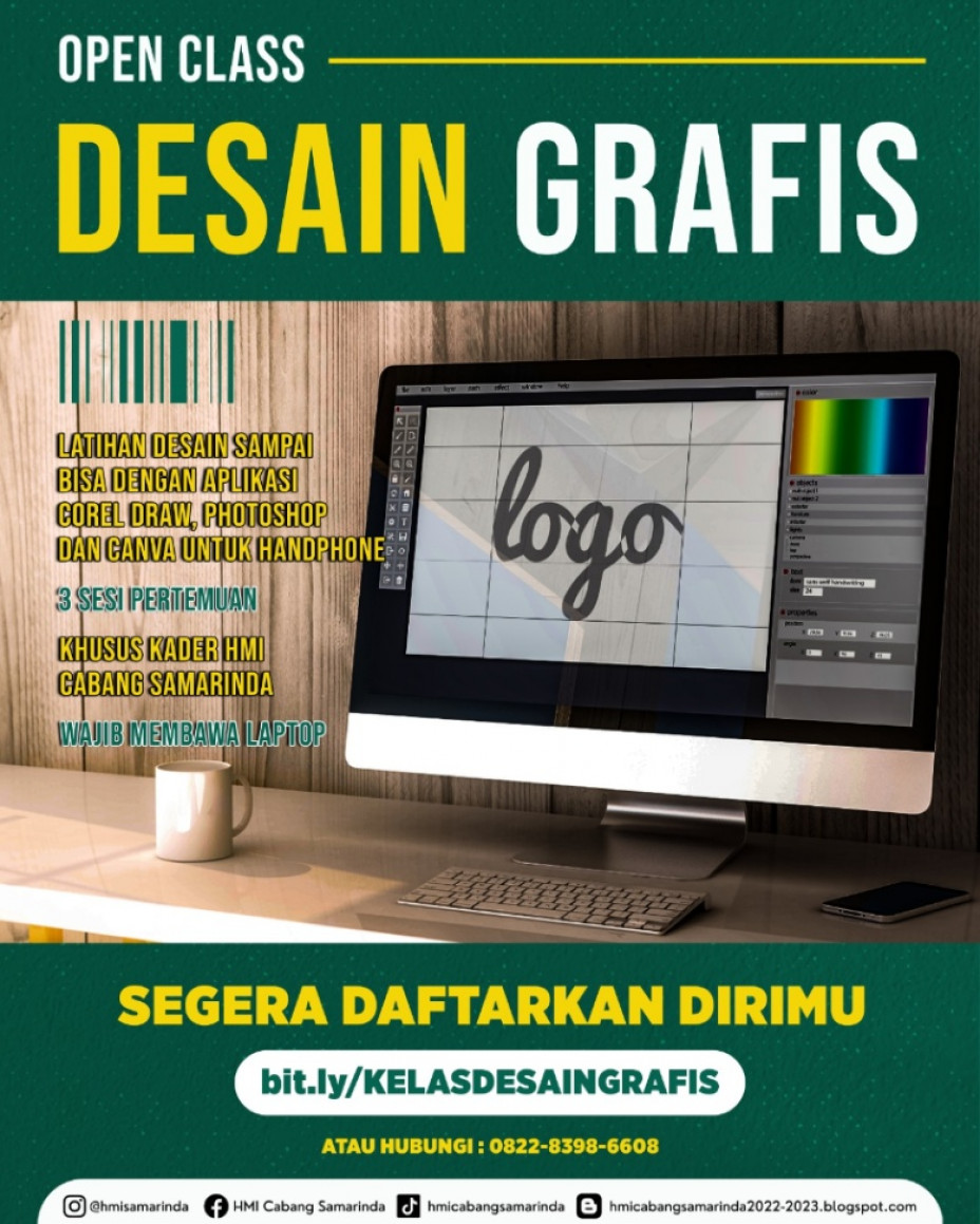 HMI Samarinda Buka Class Desain Grafis Secara Gratis
