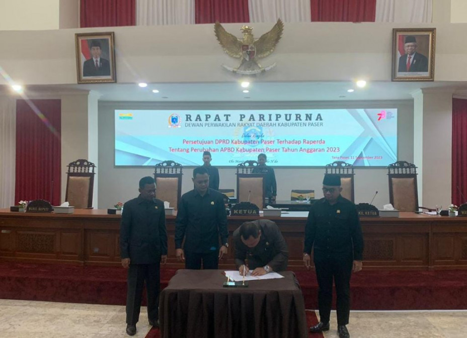 APBD Perubahan Paser 2023 Disetujui Rp4,49 Triliun