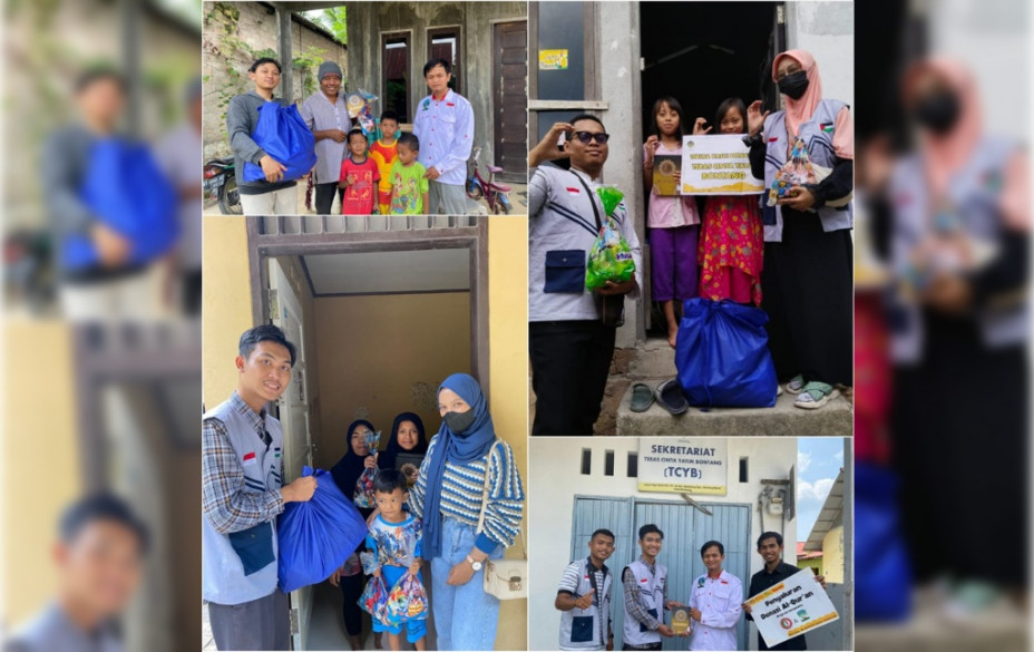 TCYB dan PK KAMMI Bontang Salurkan Sembako dan Al-Qur'an untuk Anak Yatim dan Lansia