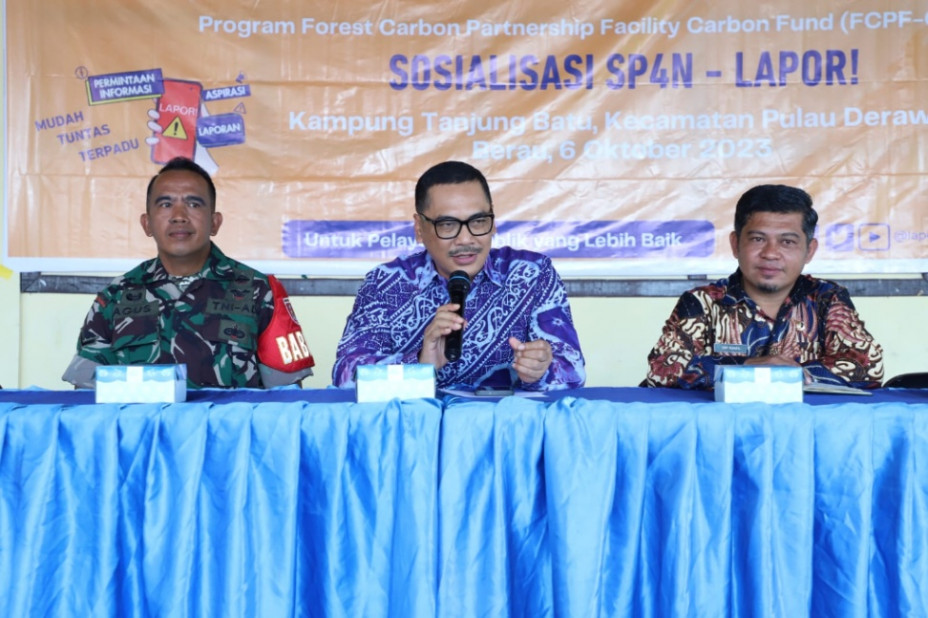 Maksimalkan SP4N-LAPOR! Diskominfo Kaltim Gelar Sosialisasi di Kampung Tanjung Batu Derawan